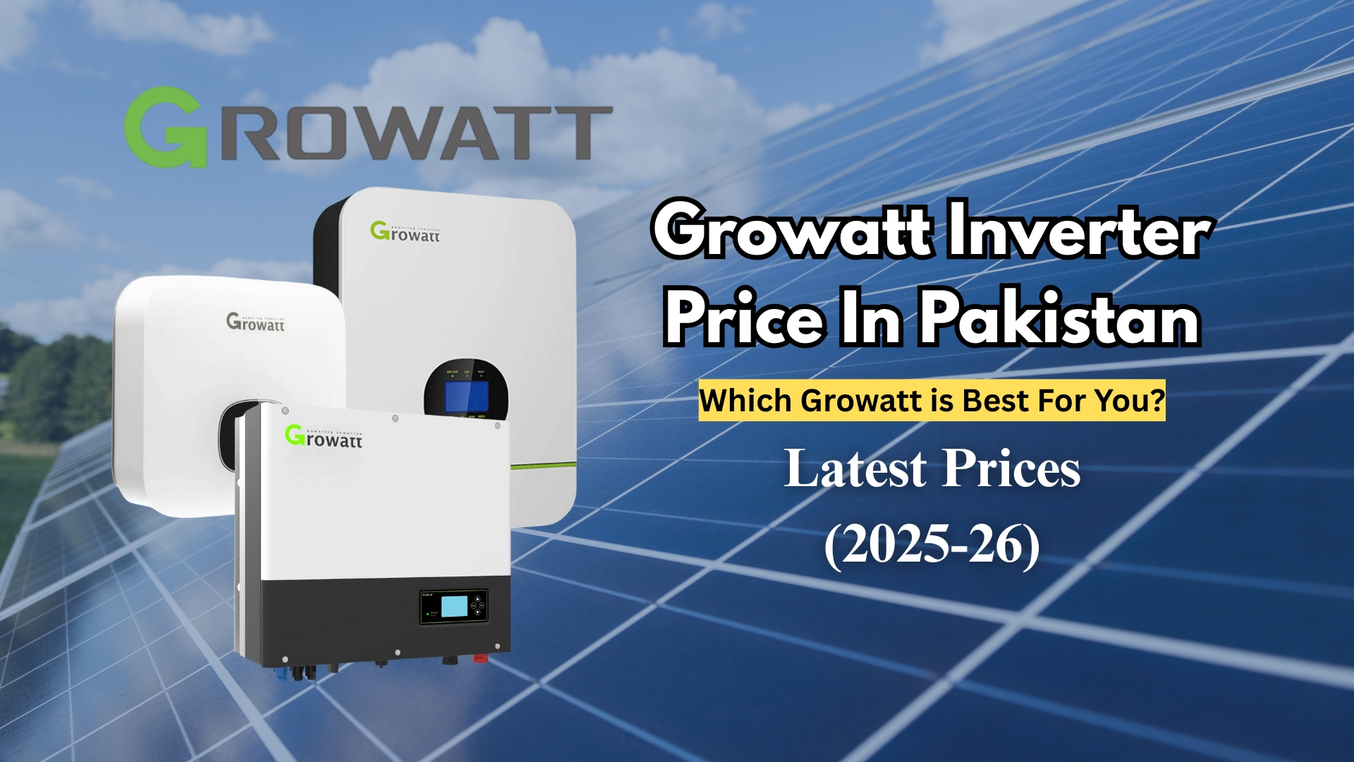 Growatt Inverter Price In Pakistan